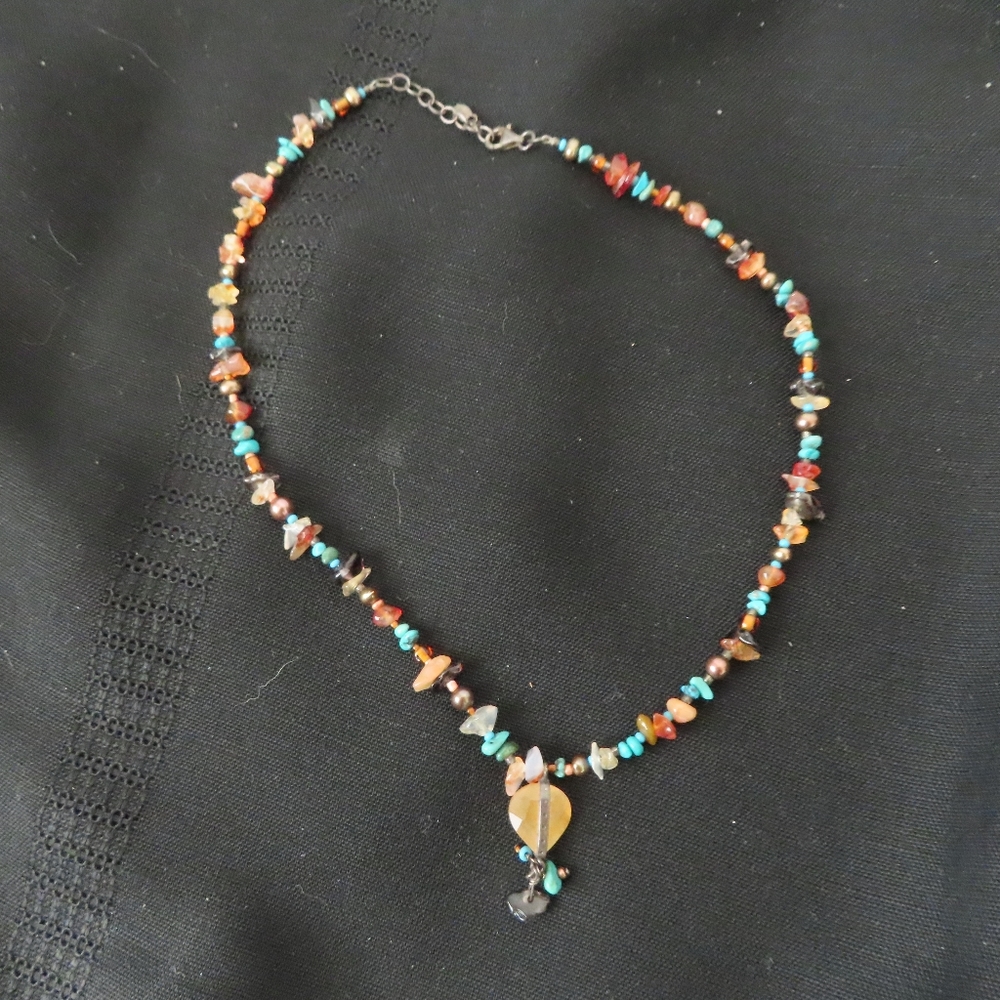 Sundance Catalog Peyote Bird Multi-Stone Necklace - Gem
